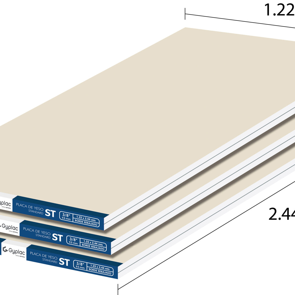 Gyplac ST 12.7 mm Eternit 2.44 X 1.22 m. (1/2″) – Buscal S.A.C