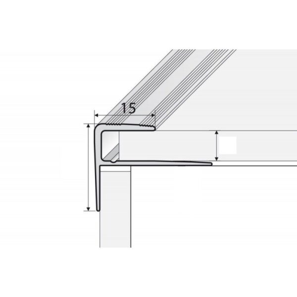 Perfil F Aluminio 6 mm. X 2.10 M – Buscal S.A.C