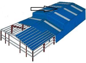 Cumbrera UPVC Trapezoidal 1.13 M. x 0.6 m. Azul - Buscal S.A.C