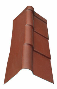 Cumbrera Lateral Derecha 1 m. X 0.25 m. para Teja Royal Color Rojo – Buscal S.A.C