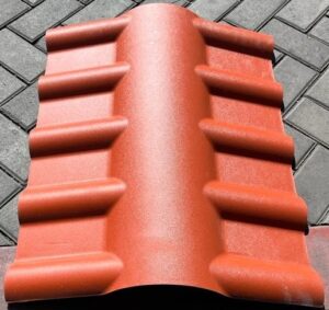 Cumbrera UPVC Klar TK5 Rojo 1.07 m. X 0.40 m. 1.5 mm. - Buscal S.A.C