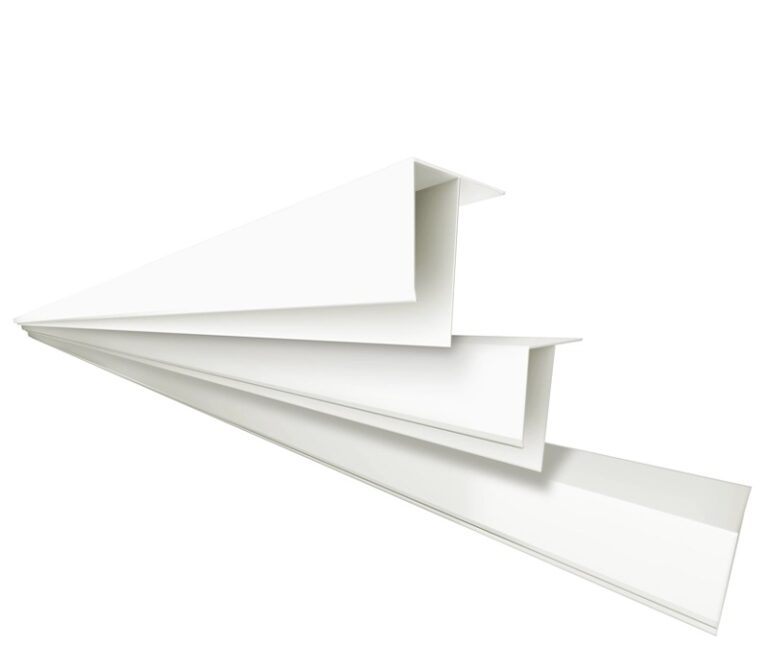 Perfil F PVC Cielo Raso Plastilit Blanco Hielo 5.90 m. x 8 mm. Gelo ...